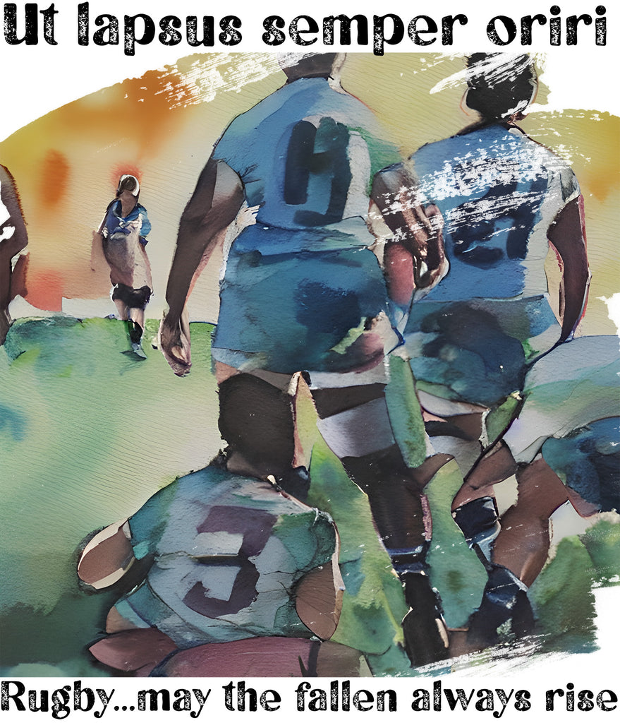 Fallen Rise Rugby Tshirt – BallsOutRugby