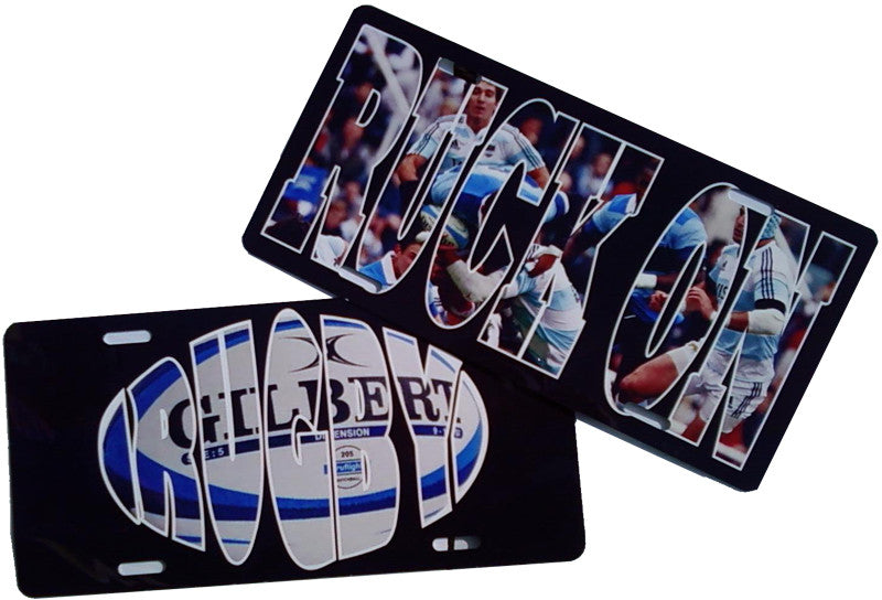 Full color Rugby License Plates – BallsOutRugby
